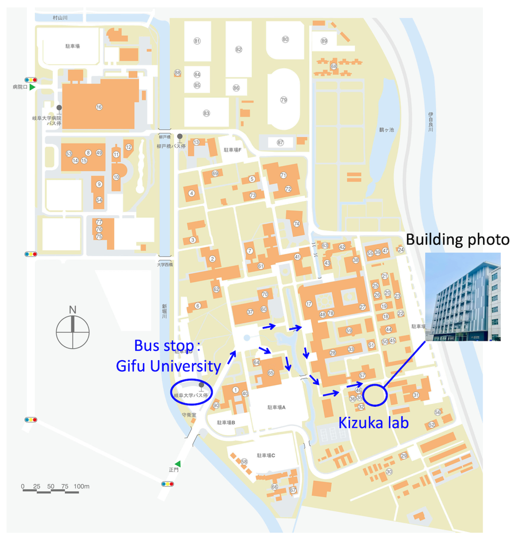 Access & Contact | Glyco-biochemistry lab (Kizuka lab) | Gifu University
